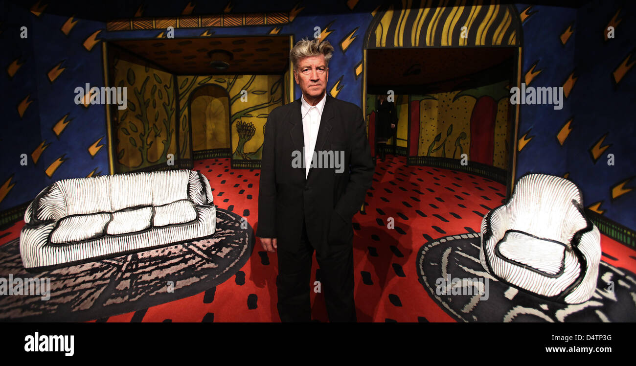 US artist David Lynch stands in his space installation ?Untitled? in ...