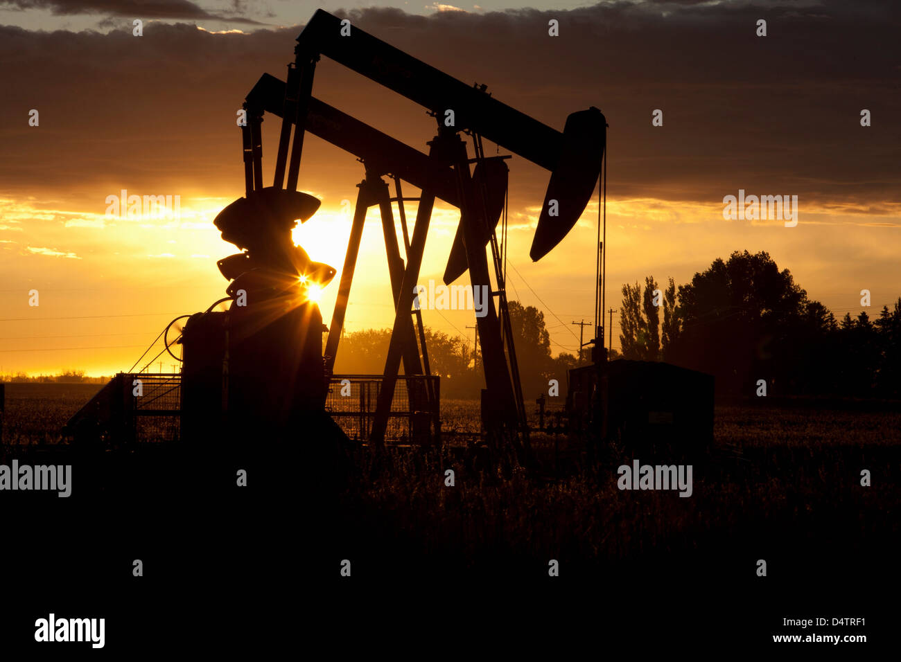 Oil Well Sunset
