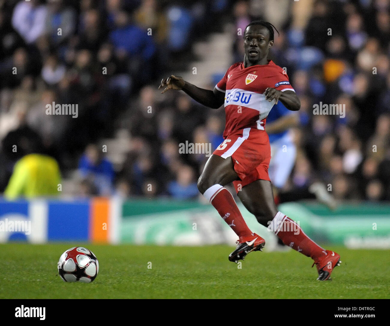 Stuttgart?s Arthur Boka shown in action during the Champions League ...