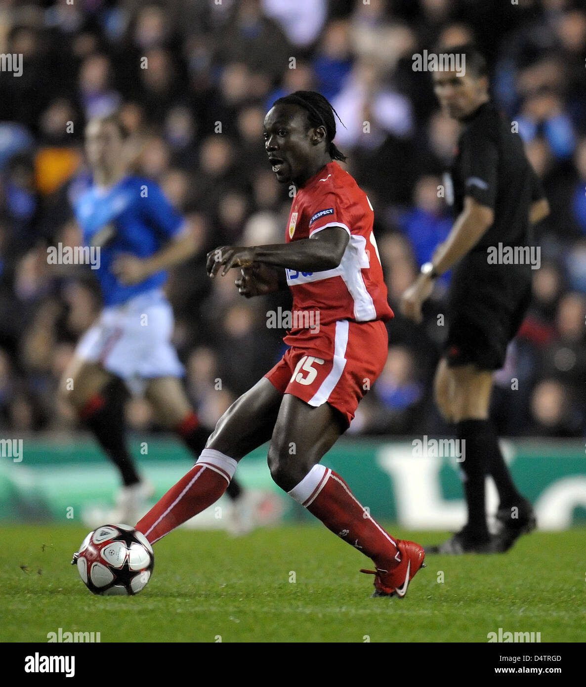 Stuttgart?s Arthur Boka shown in action during the Champions League ...