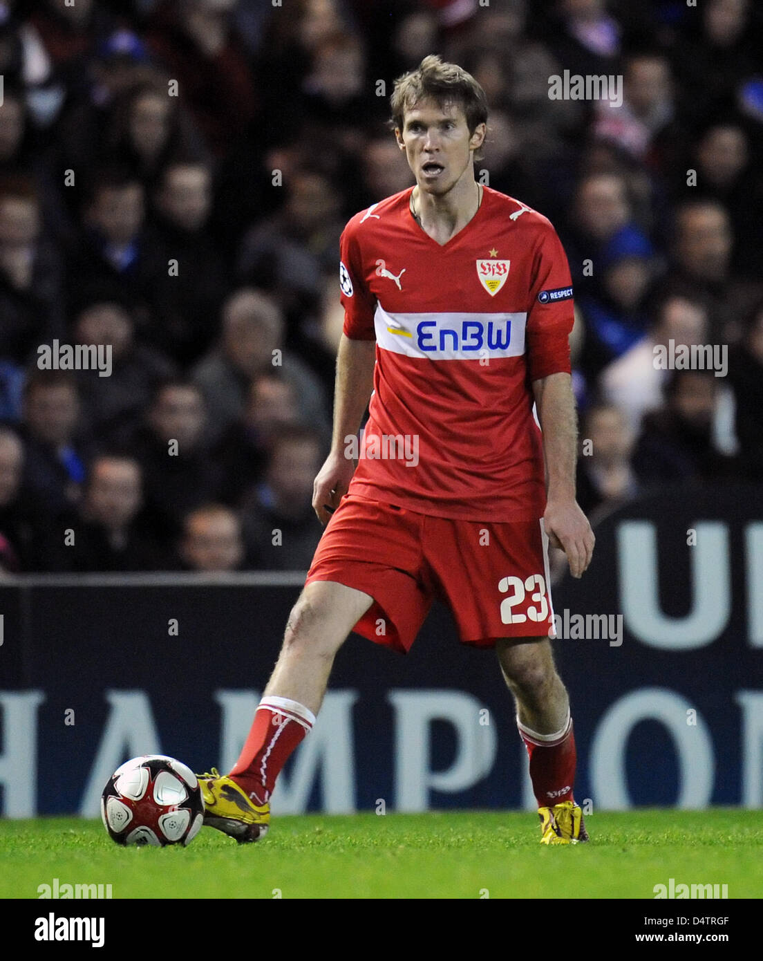 Stuttgart?s Aliaksandr Hleb shown in action during the Champions League ...