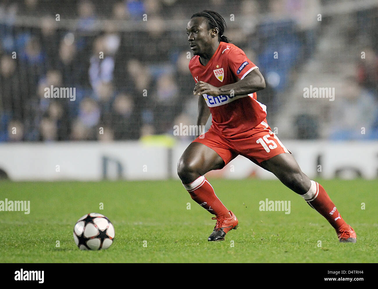 Stuttgart?s Arthur Boka shown in action during the Champions League ...