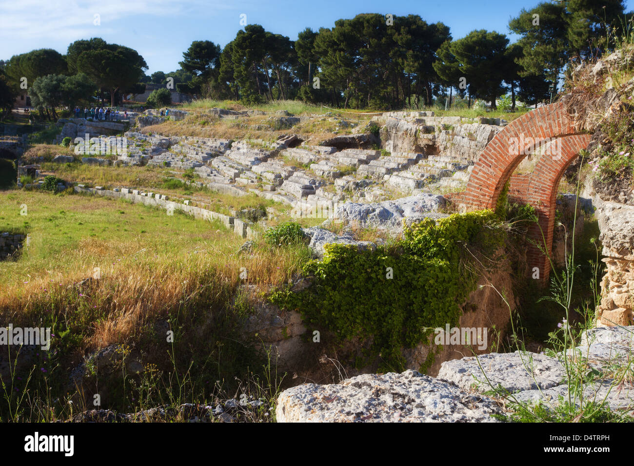 Syracuse, Roman amphitheater Stock Photo - Alamy