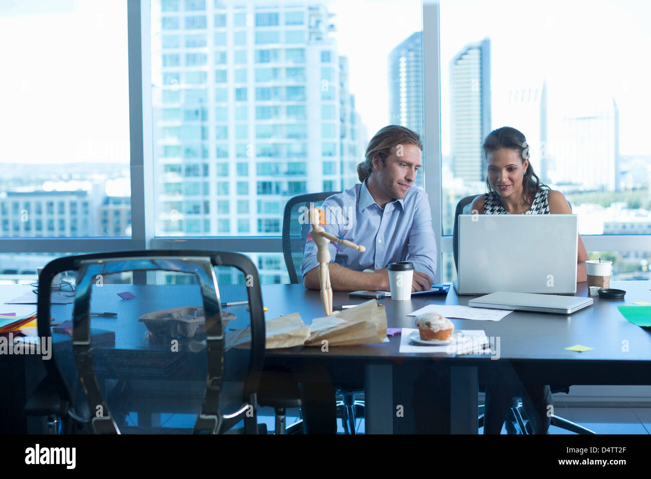 Business people working at desk Stock Photo - Alamy