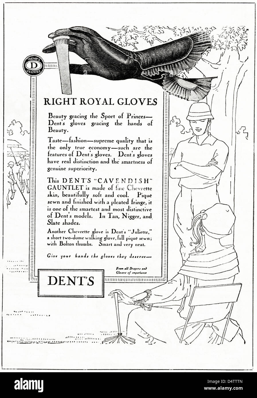 Vintage adverts from 1920s hi-res stock photography and images - Alamy