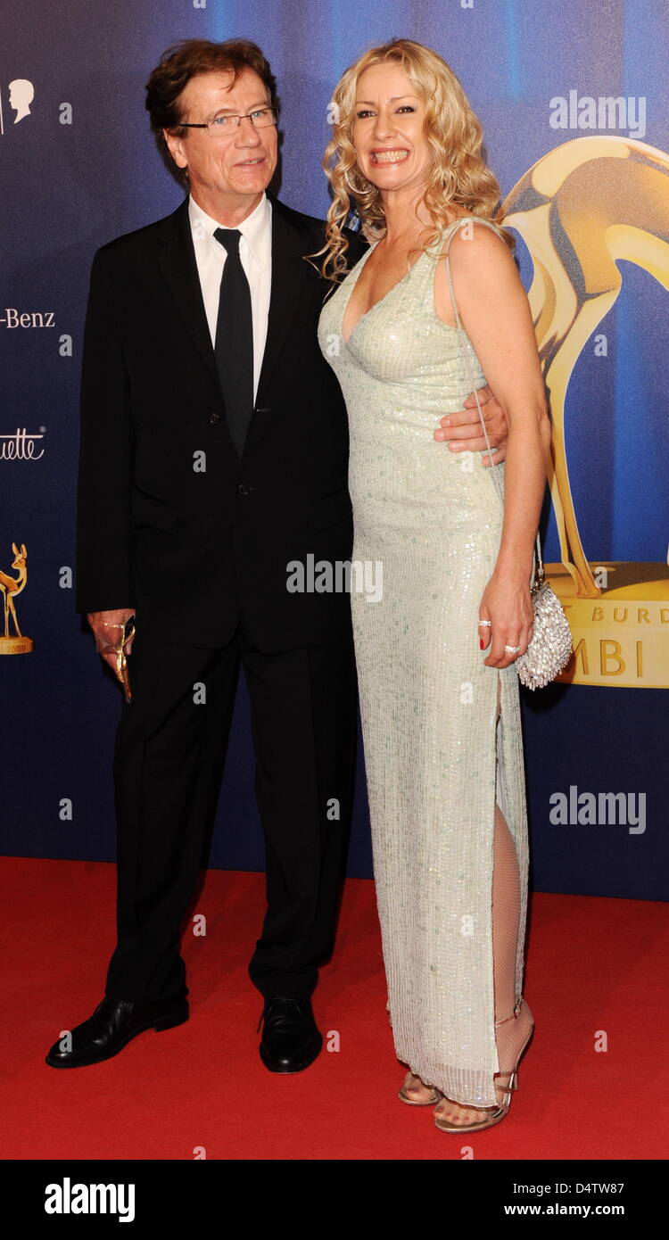German actor Juergen Prochnow (L) and his girlfriend Birgit Stein ...