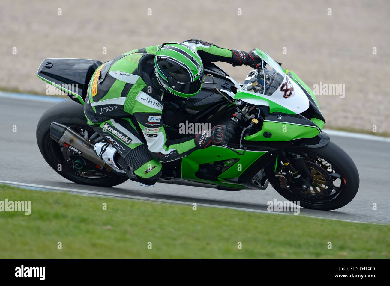 Danny Buchan on the kawasaki, bsb 2013 Stock Photo - Alamy