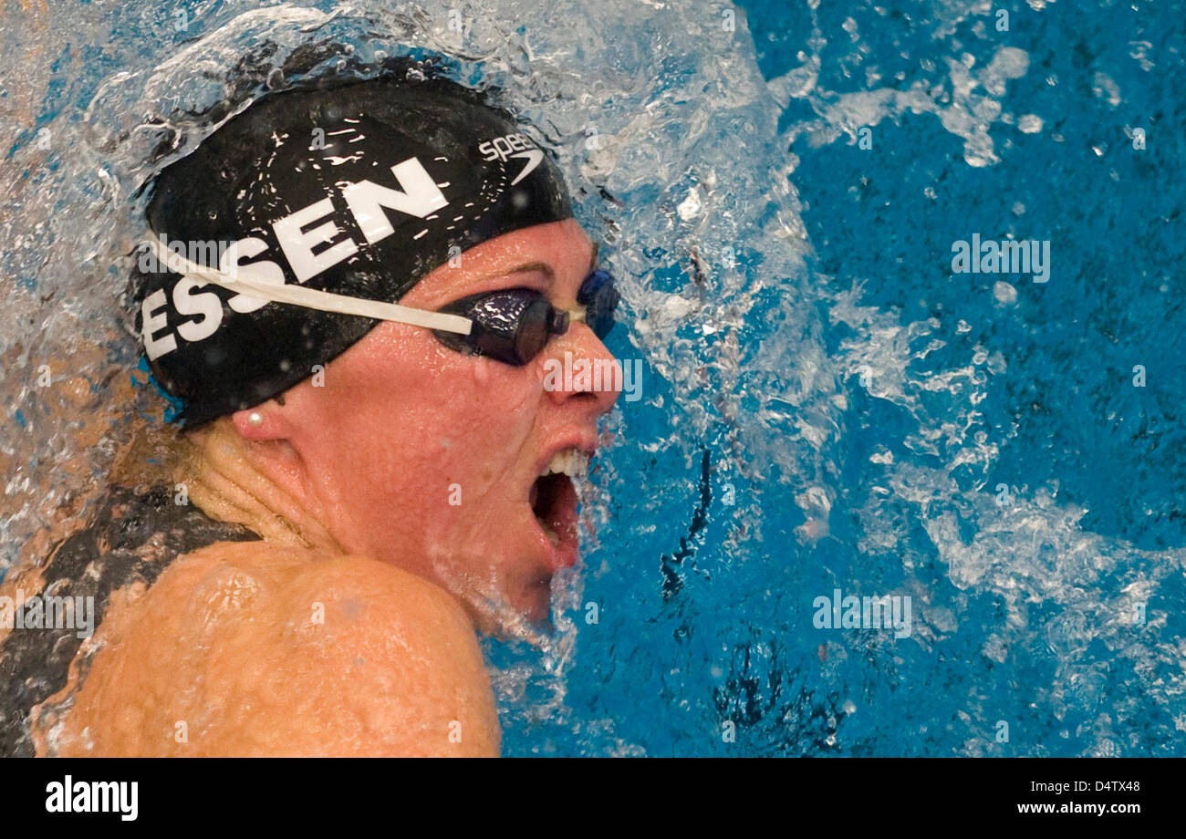 German swimmer Daniela Samulski swims in the heat of the women's 50 ...