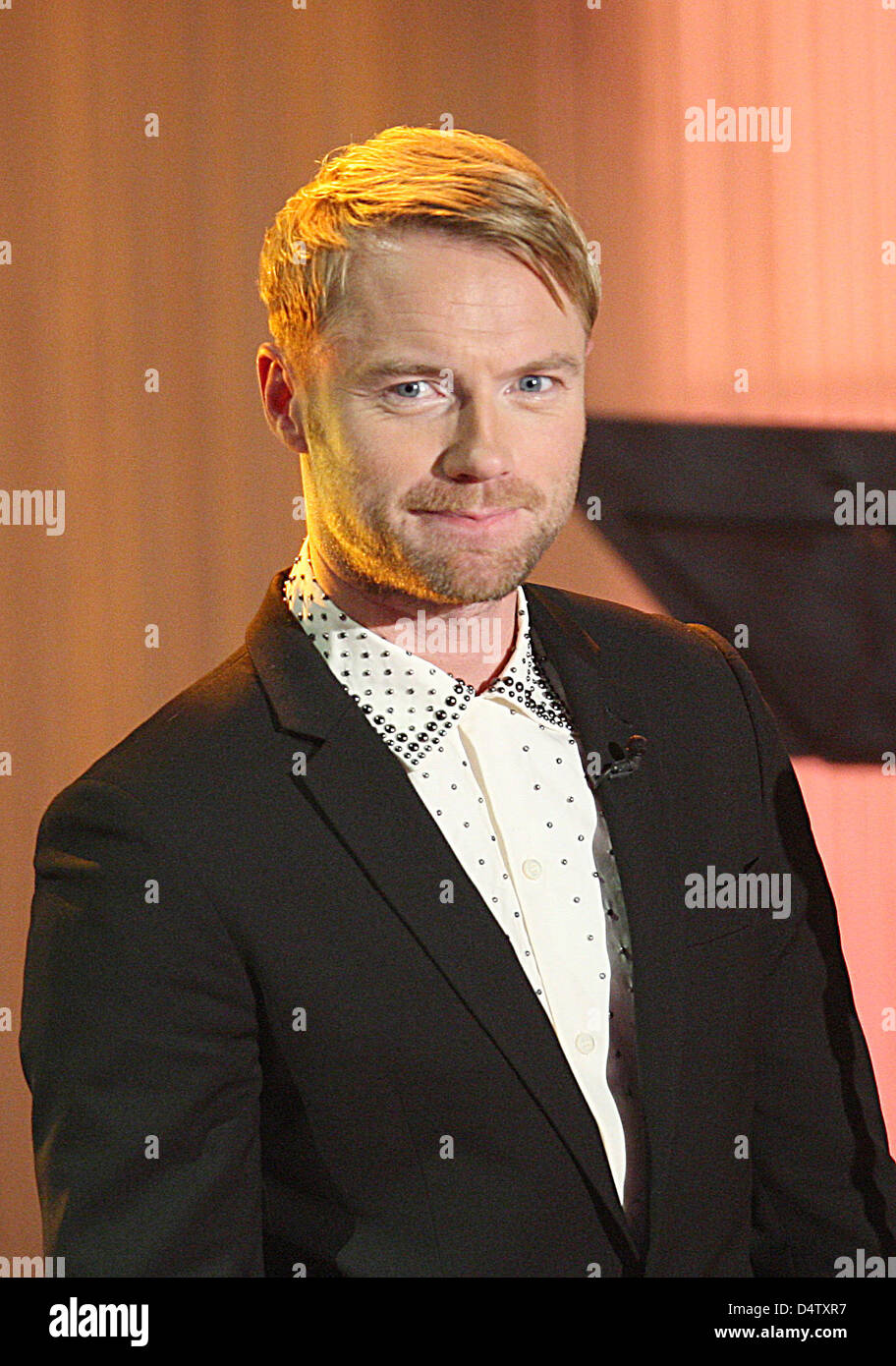 Singer Ronan Keating is a guest at the German television show 'Die ...