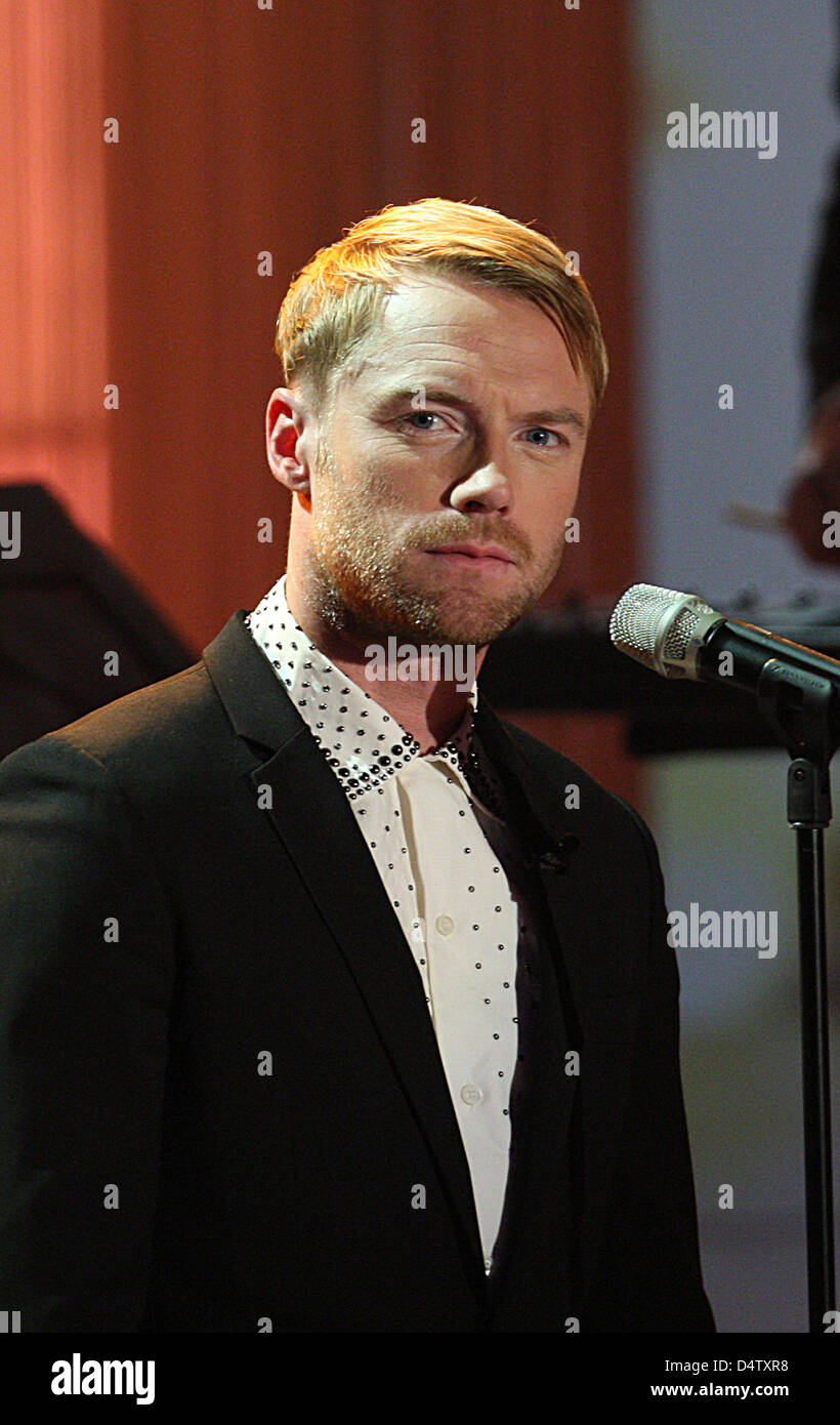 Singer Ronan Keating performs at the German television show 'Die ...