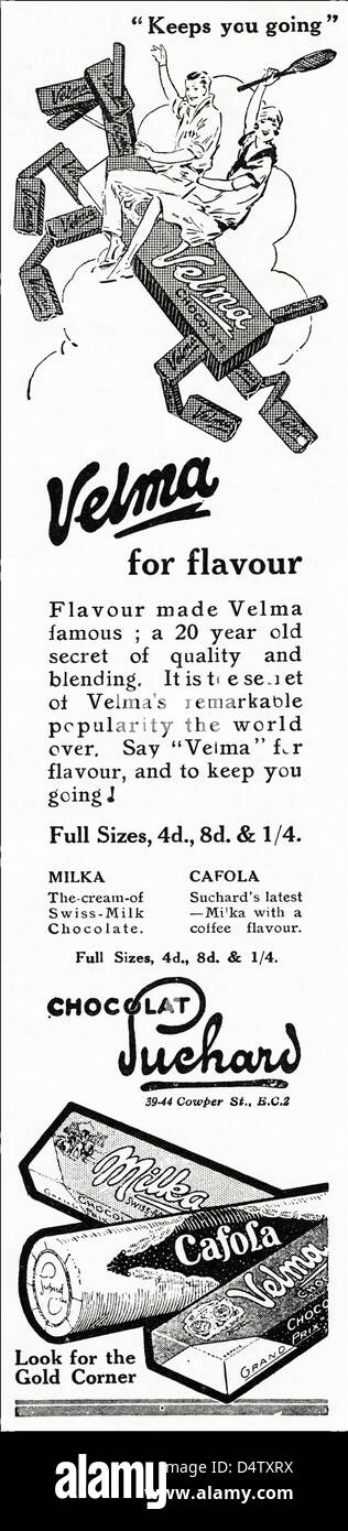 Original 1920s period vintage advertisement hi-res stock photography ...
