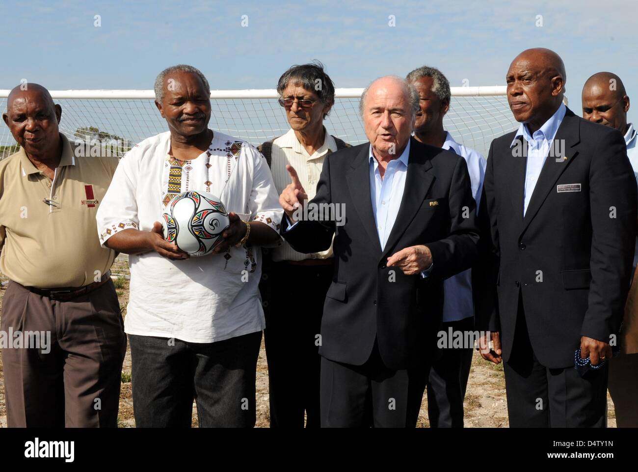 FIFA President Joseph Blatter (2-R), FIFA Executive Committee member ...