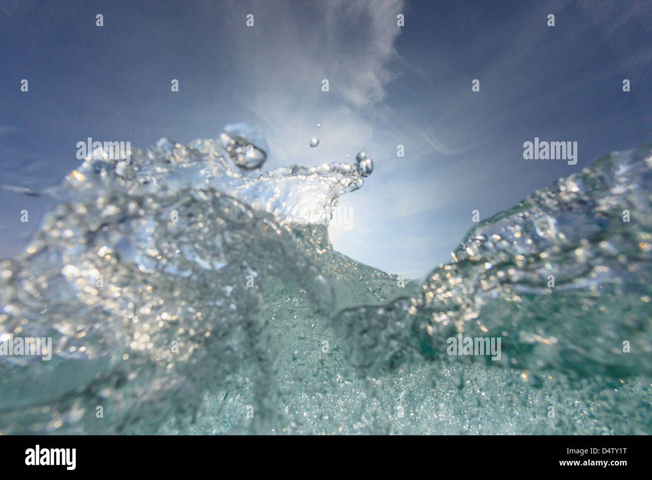 Underwater wave and sky hi-res stock photography and images - Alamy
