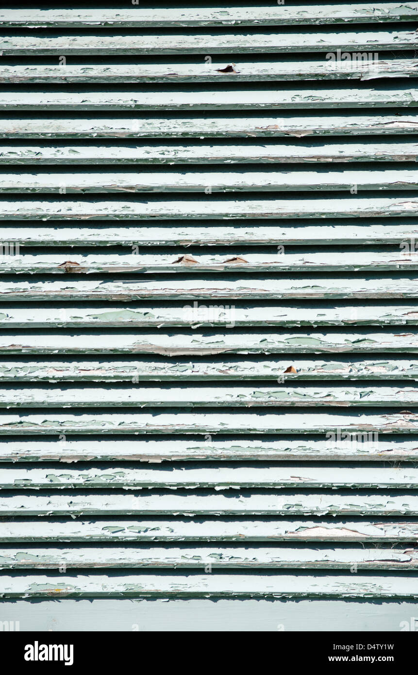 Painted peeling wooden panels Stock Photo - Alamy