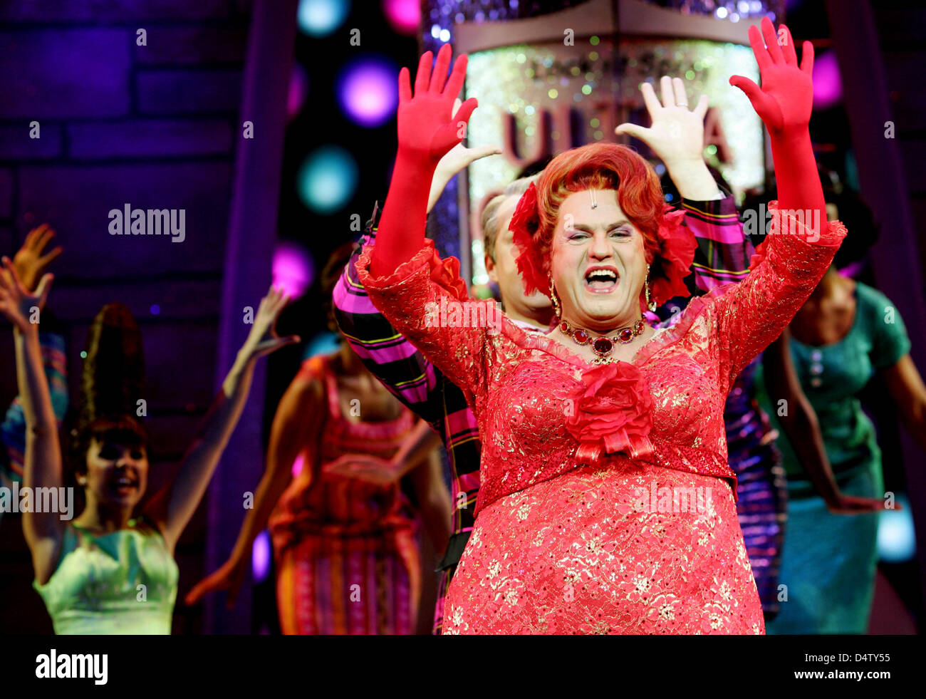 German actor Uwe Ochsenknecht as Edna Turnblad performs in the musical ...