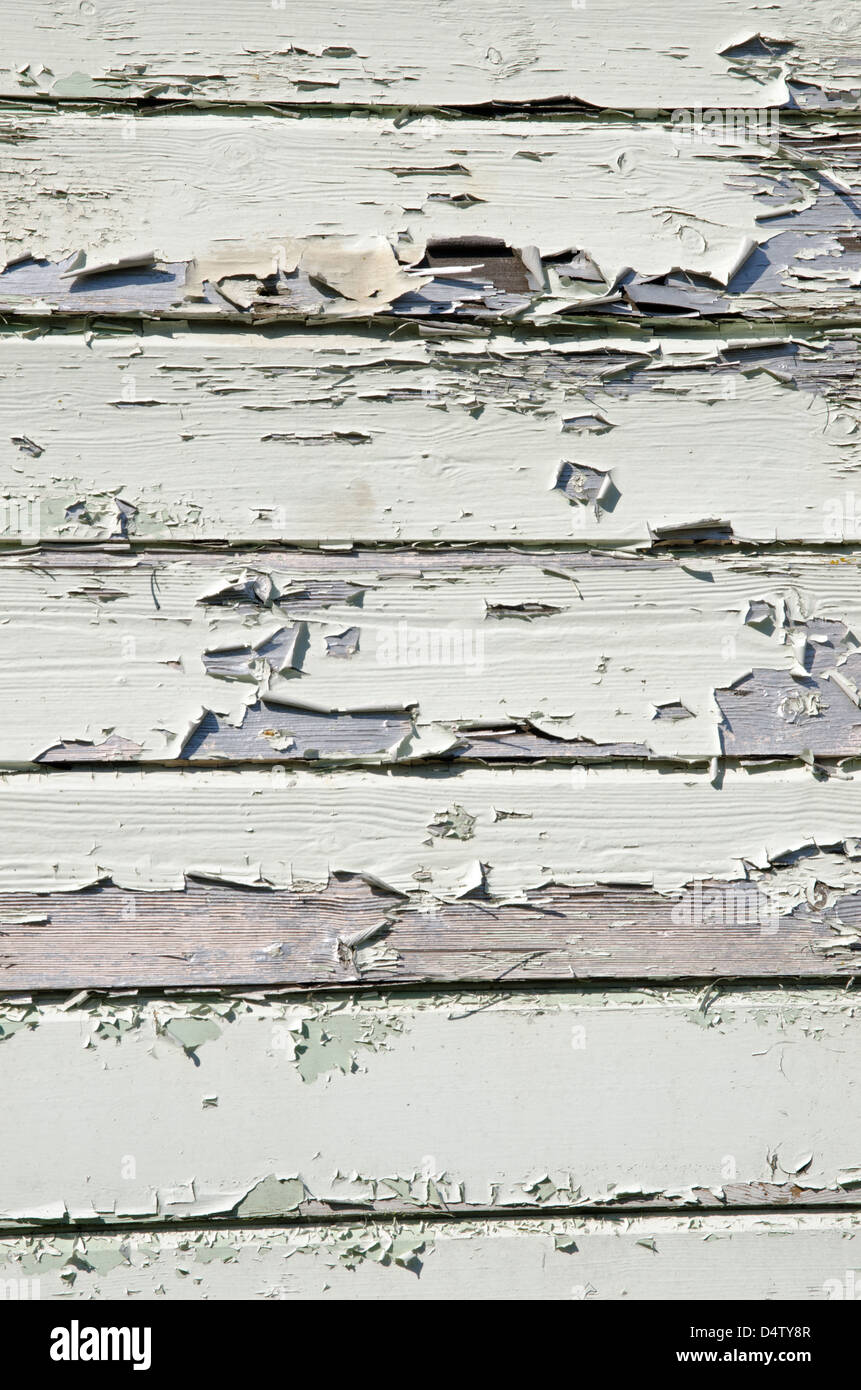 Painted peeling wooden panels Stock Photo - Alamy
