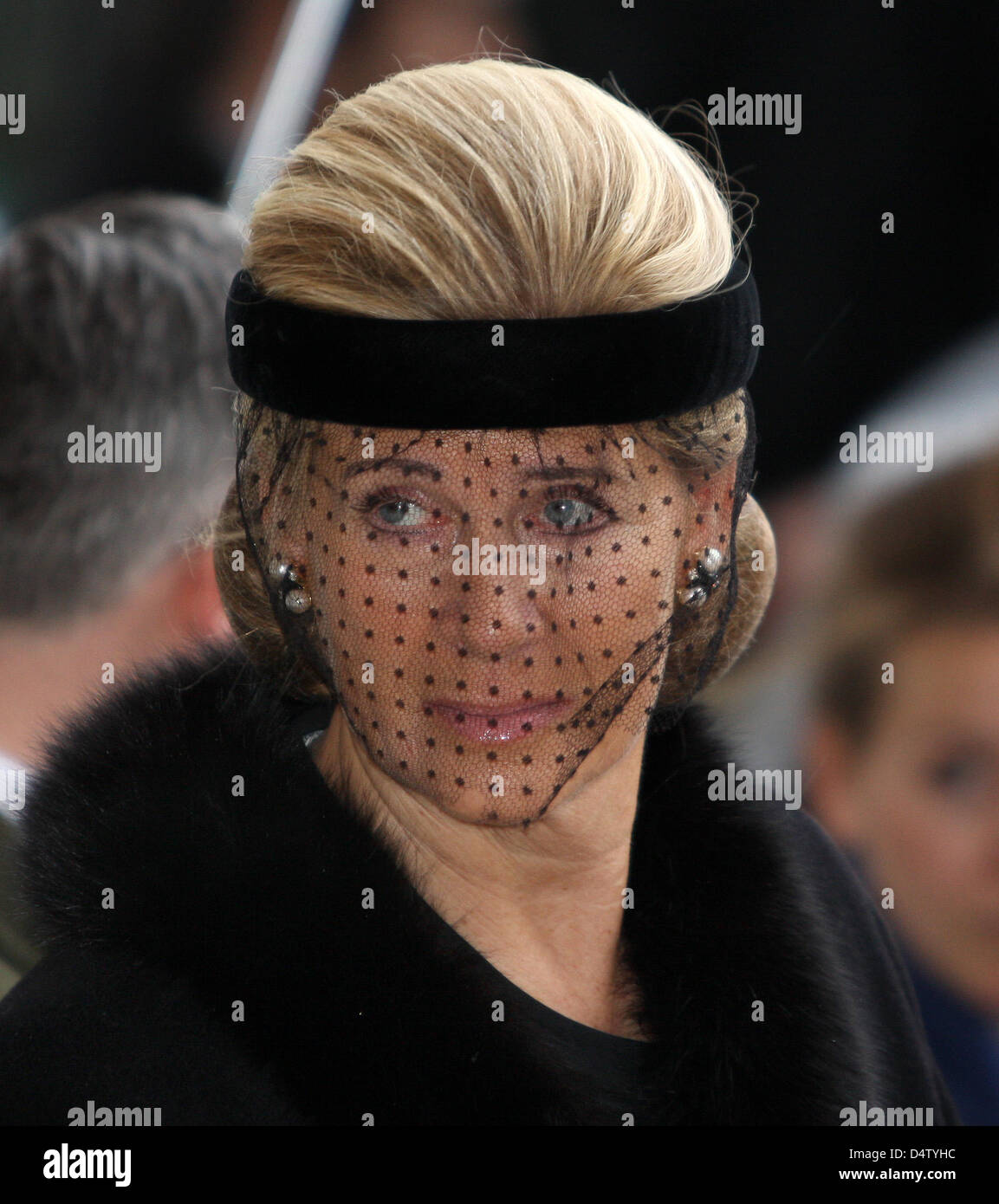 Princess Lea, widow of Prince Alexander of Belgium, attends the funeral ...