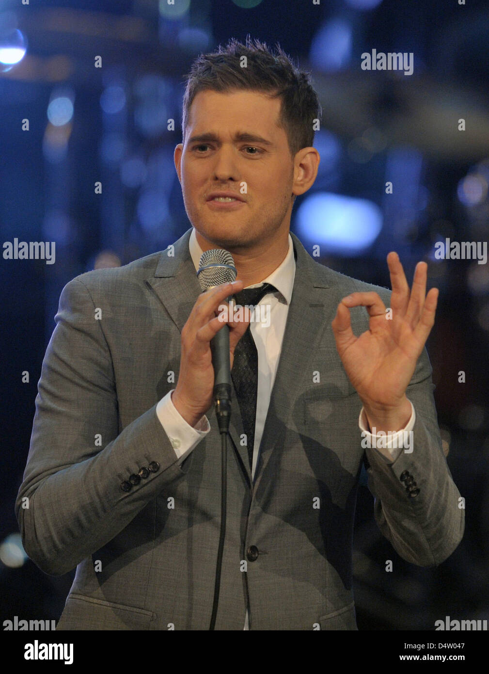 Canadian singer Michael Buble performs during the 185th edition of TV ...