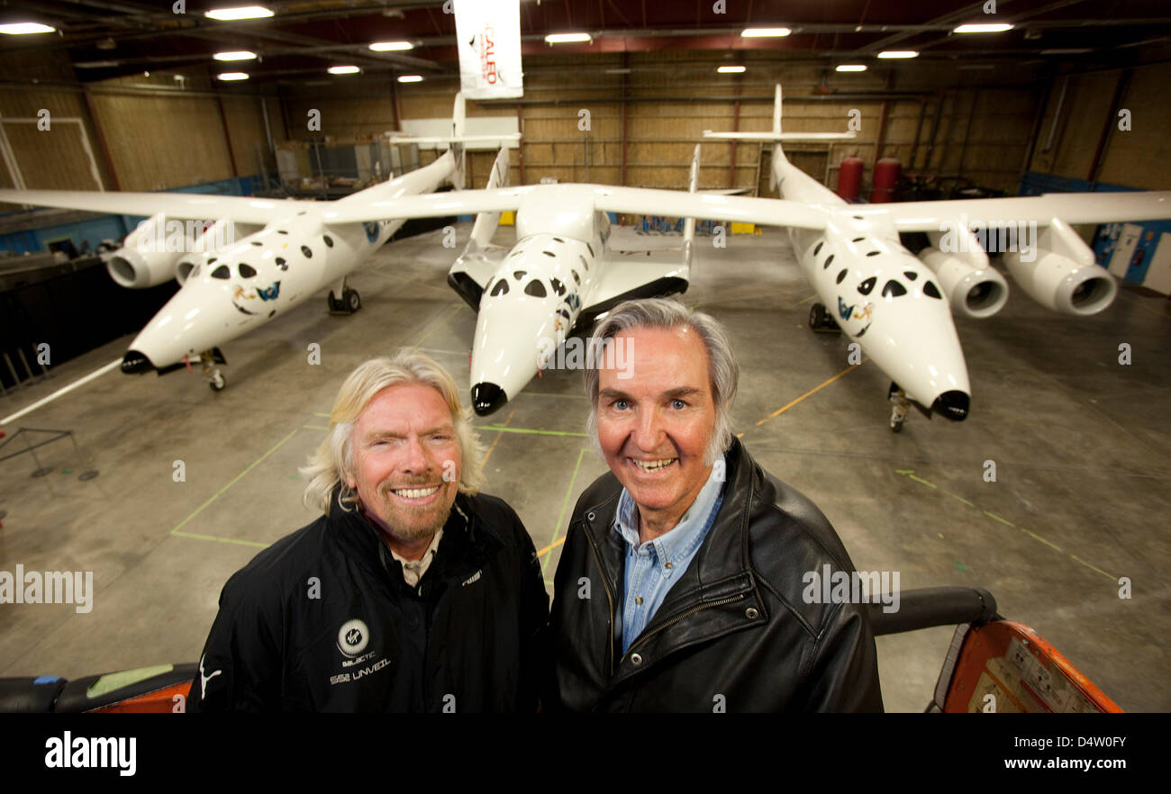 The handout photo dated 07 December 2009 shows Sir Richard Branson (L ...