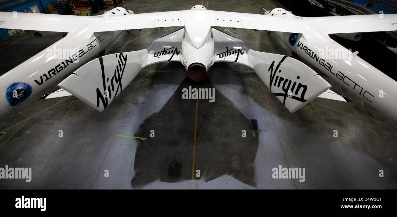 The handout photo dated 07 December 2009 shows SpaceShipTwo' (M ...