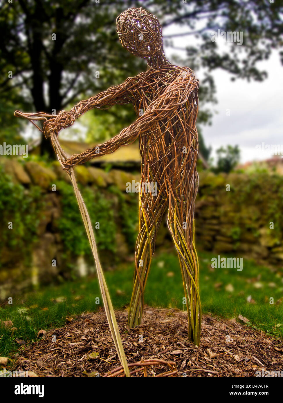 Willow Men, Worden Park, Lancashire Stock Photo - Alamy