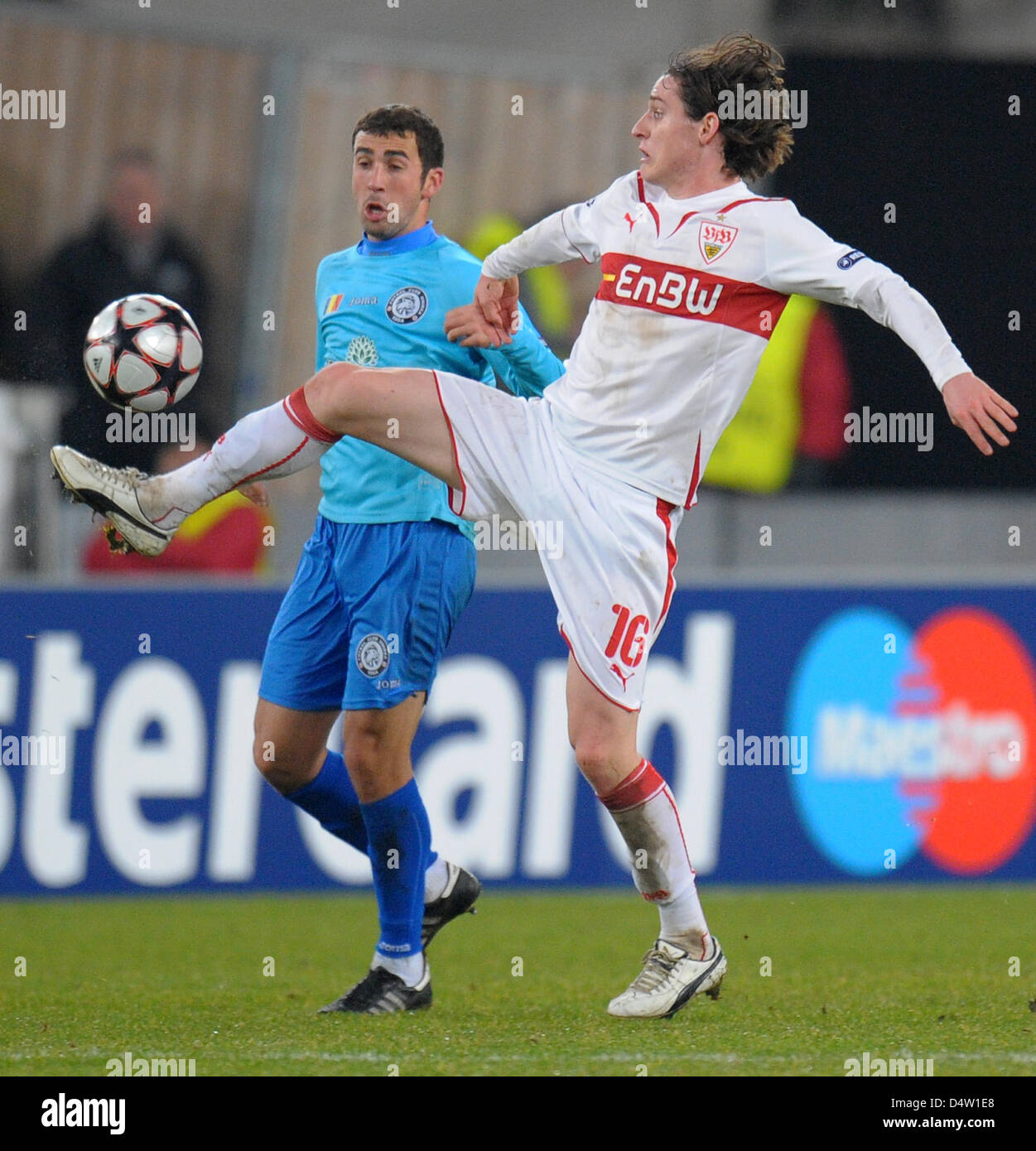Stuttgart's Sebastian Rudy in action during the Champions League match ...