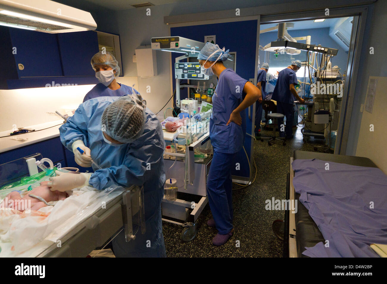 Operating Theater Cesarean Section High Resolution Stock Photography ...