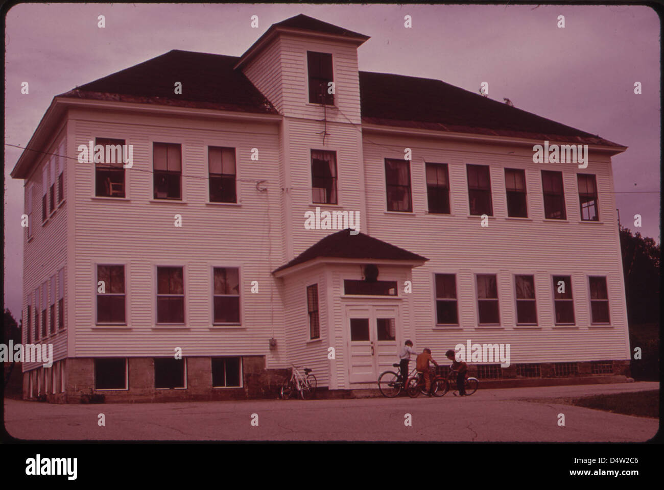 This 1973 photograph shows the Errol School House near Lake Umbagog in ...