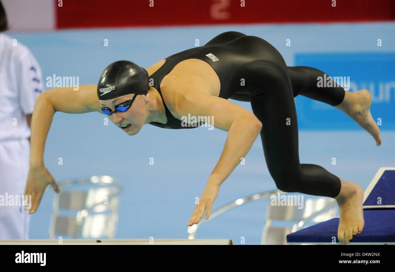 German Caroline Ruhnau participates in the 100m Breaststroke at the ...
