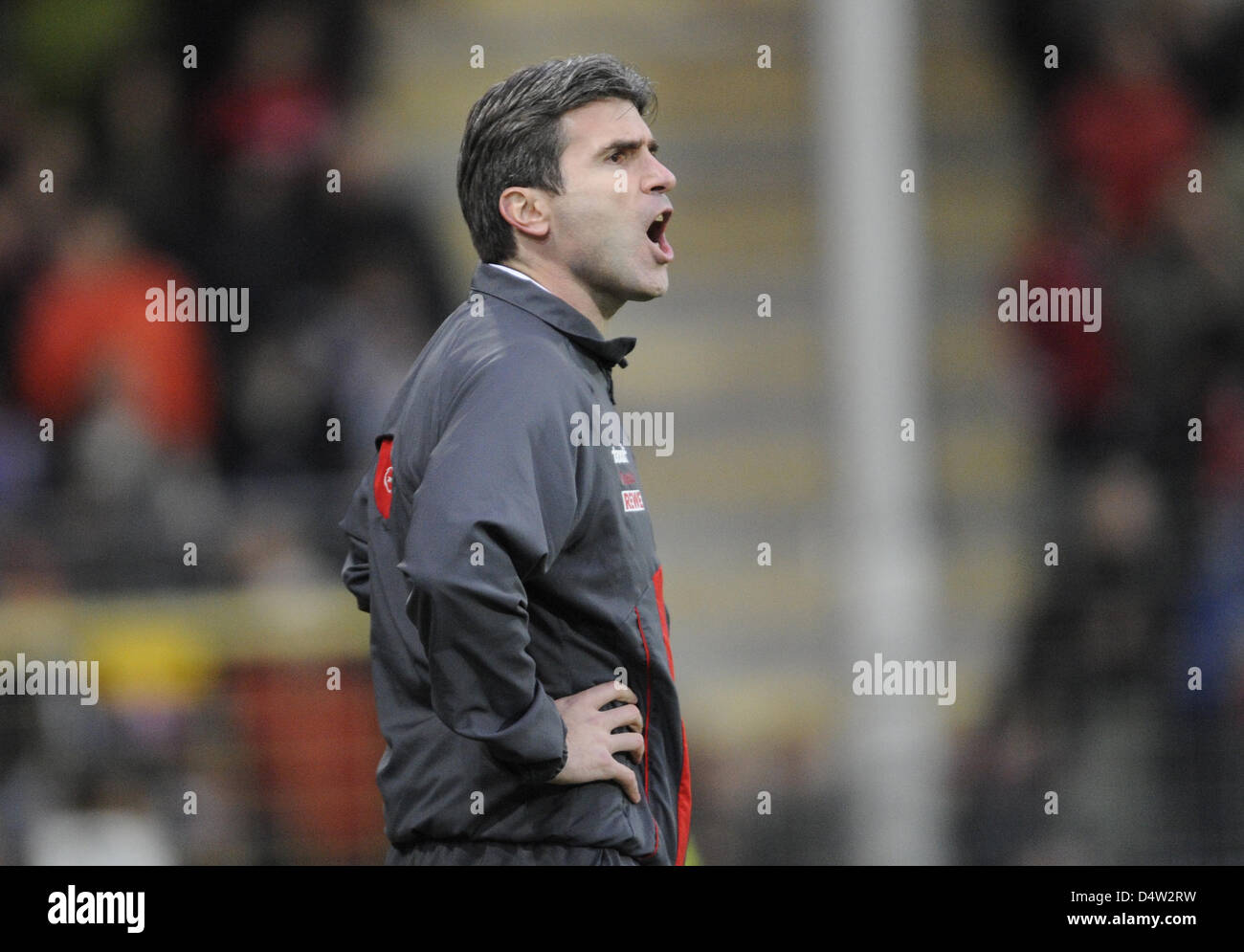 Cologne's coach Zvomimir Soldo pictured during the German Bundesliga ...