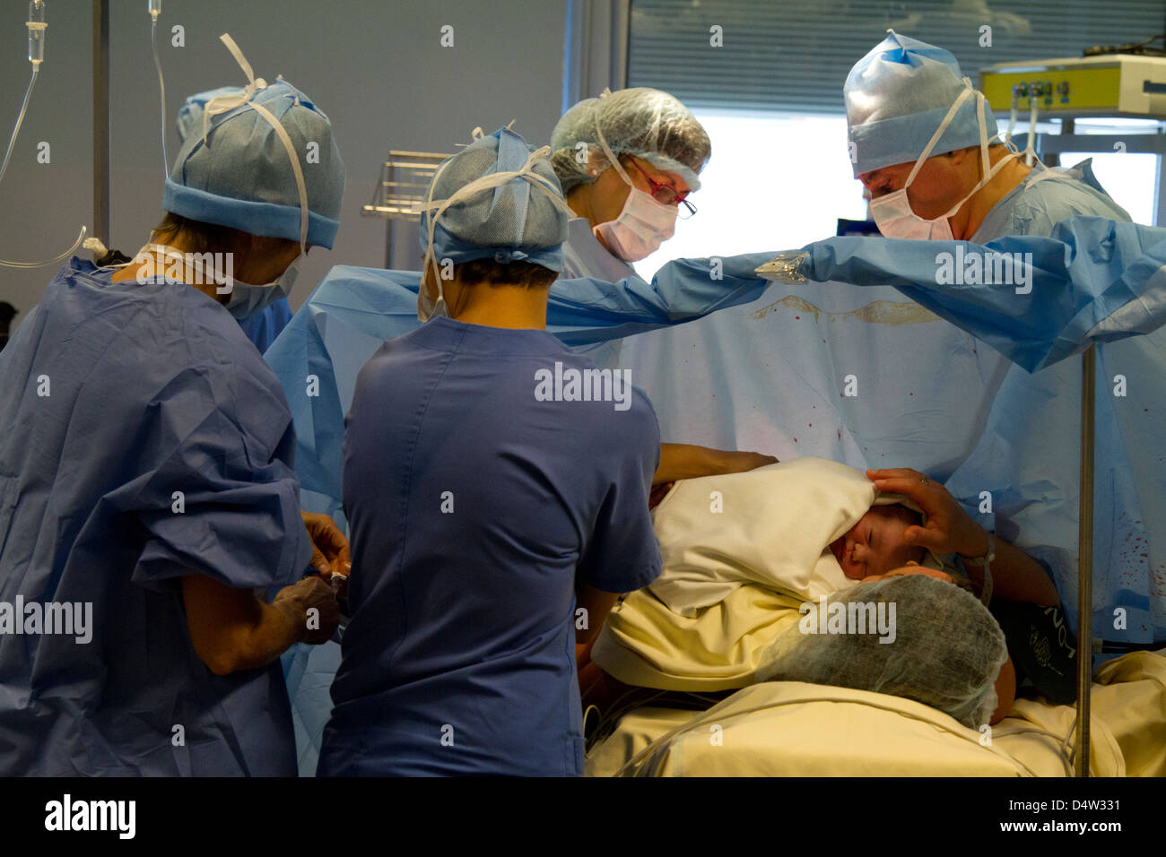 Cesarean section operating room hi-res stock photography and images - Alamy