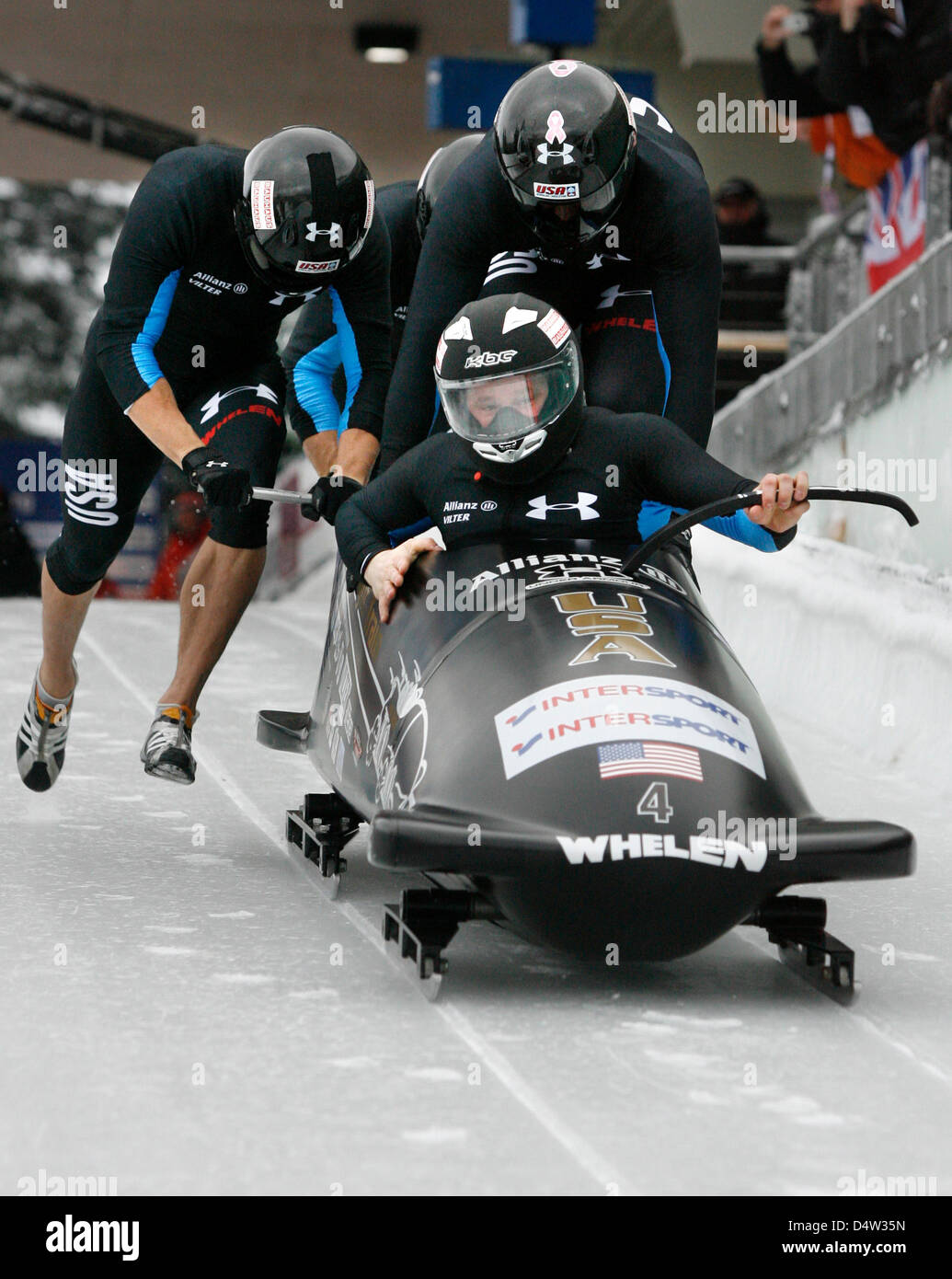 Steven Holcomb, Justin Olsen, Steve Mesler and Curtis Tomasevicz of ...
