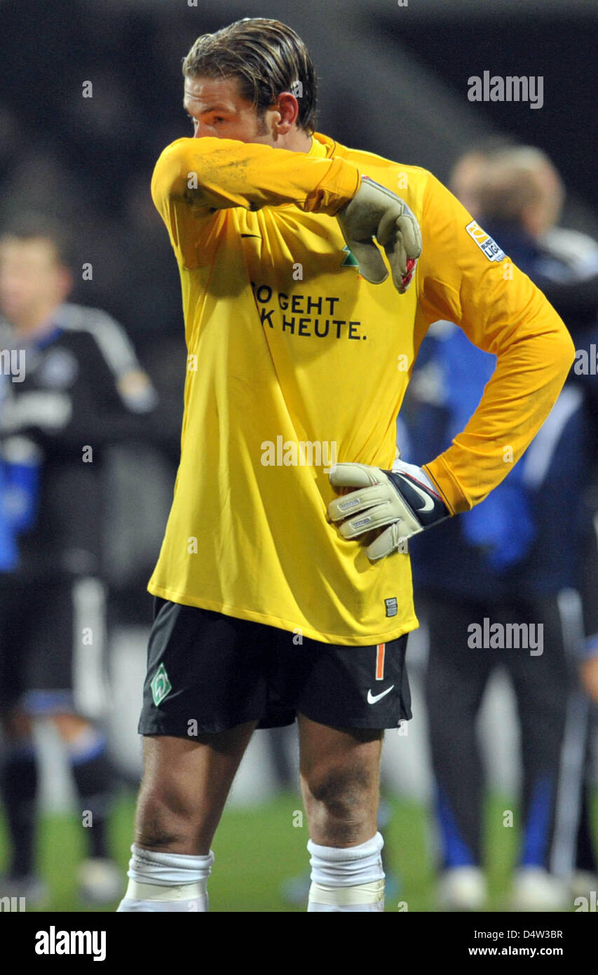 Werder Bremen Goalkeeper Tim Wiese High Resolution Stock Photography ...