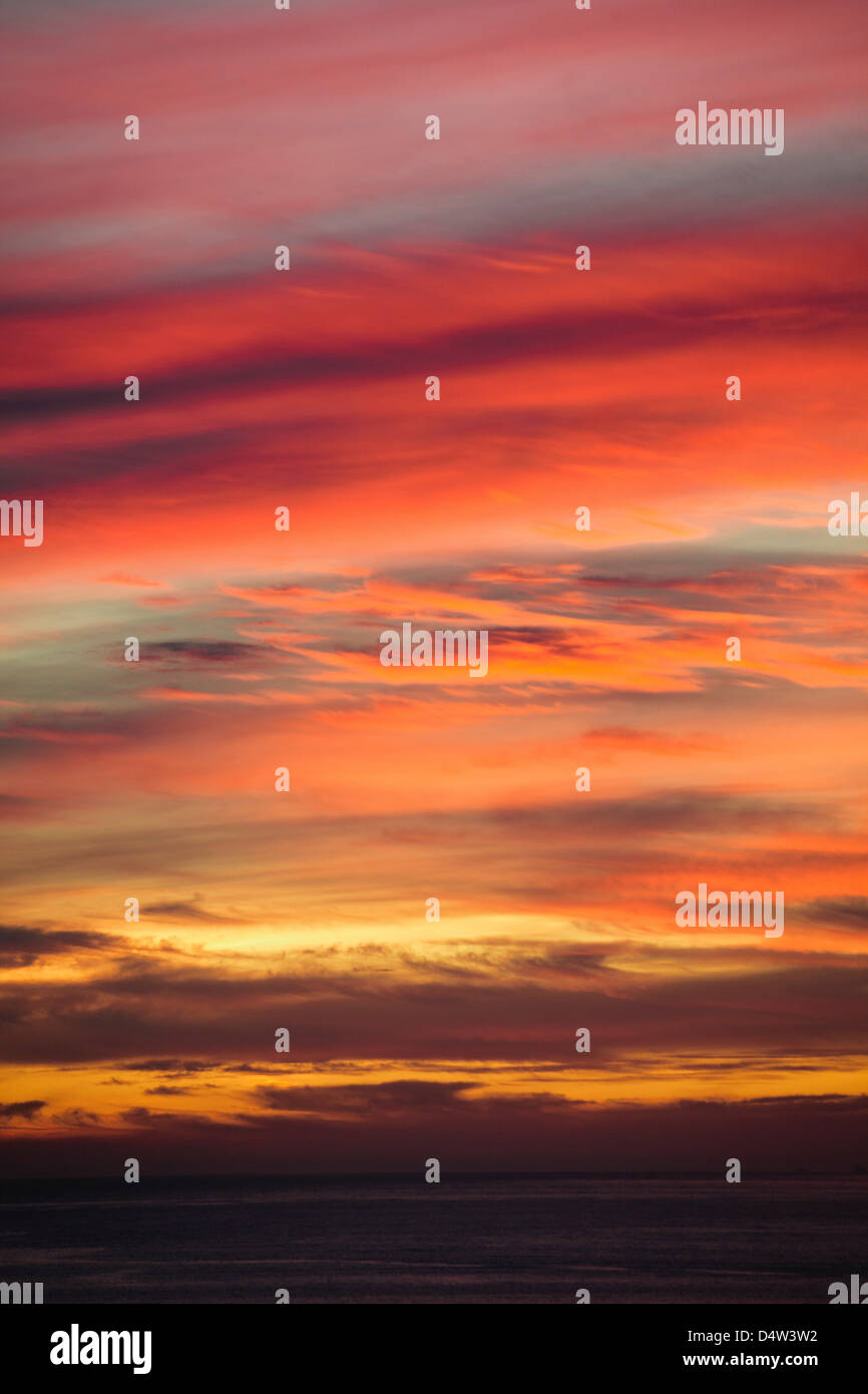 Clouds in colorful sunset sky Stock Photo - Alamy