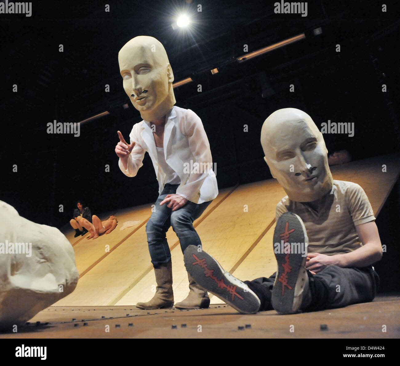 The picture shows a scene of the tragedy 'Hamlet' by William ...