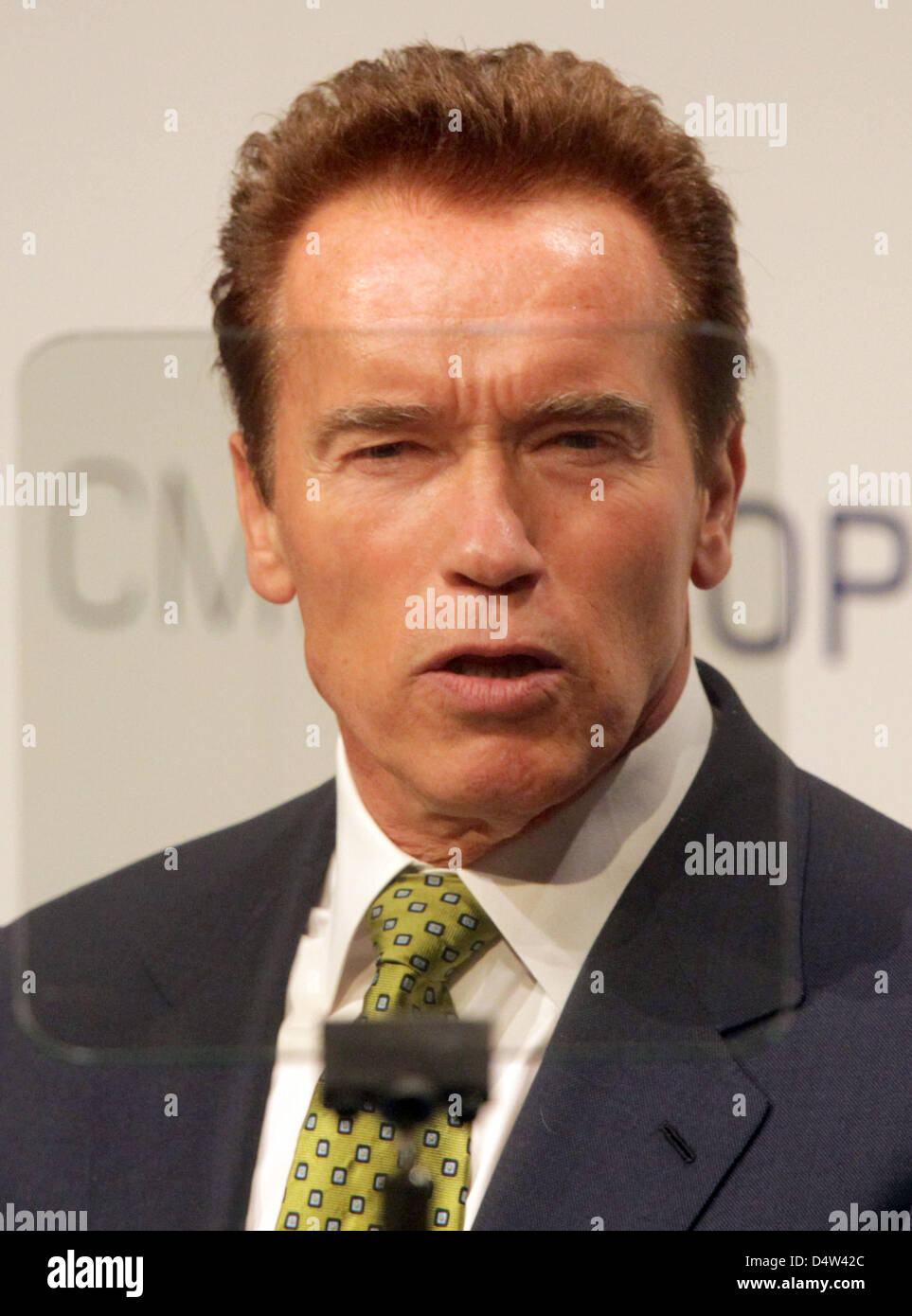 California's governor Arnold Schwarzenegger speaks at the UN World ...