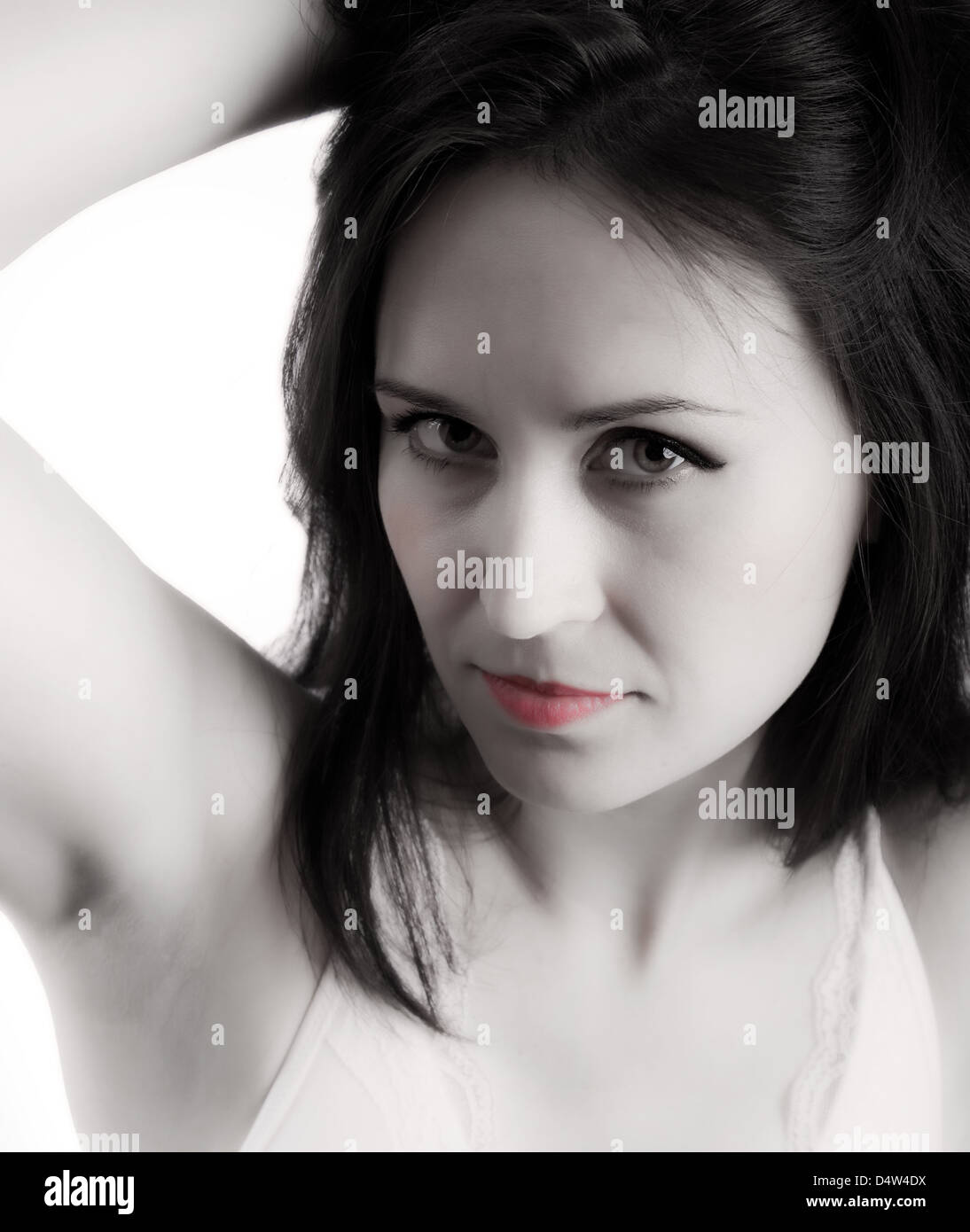 woman showing armpit Stock Photo - Alamy