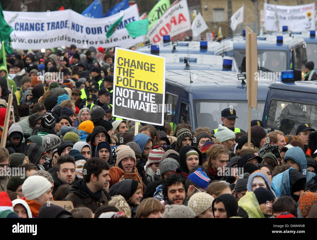 Environmental activists during a rally on the sidelines of the UN World ...