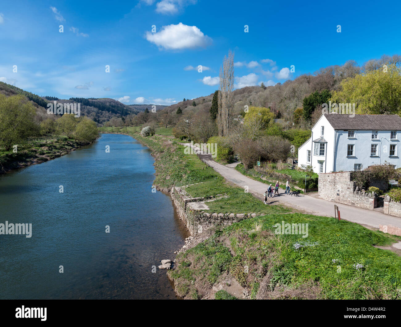 RIVER WYE AT BROCKWEIR , ENGLAND UK Stock Photo - Alamy