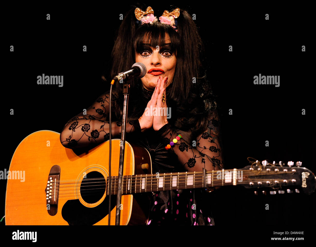German singer Nina Hagen performs during her charity concert 'Jesus is ...