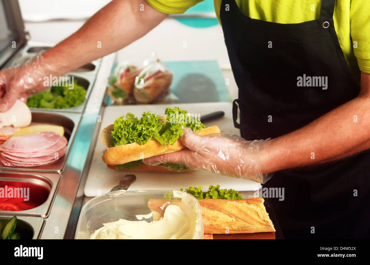 Fresh made snack sandwich hi-res stock photography and images - Alamy