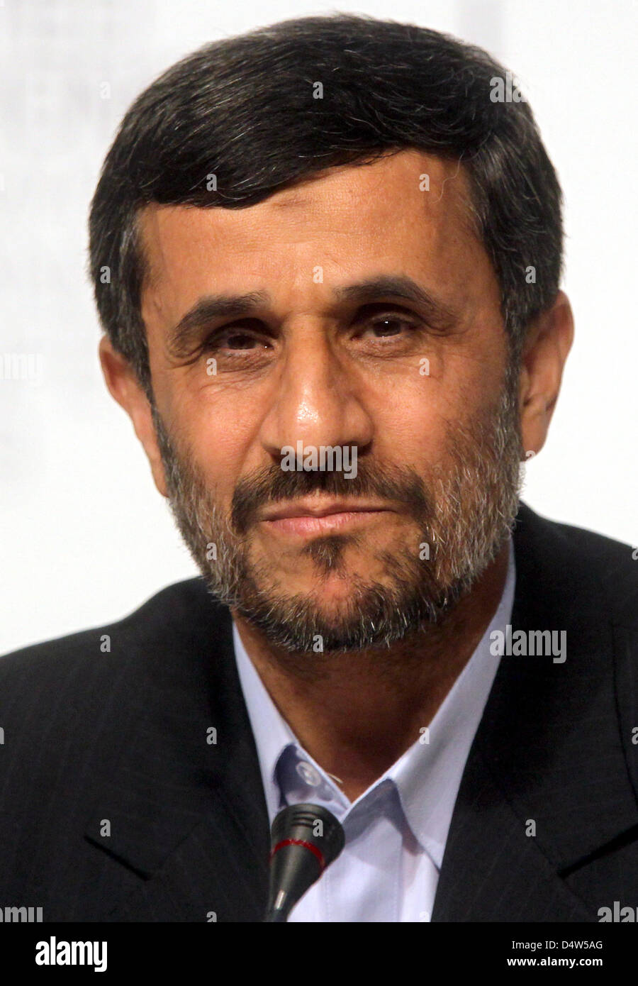 Iranian President Mahmoud Ahmadinejad pictured during a press ...