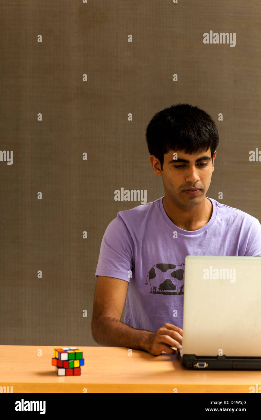 Young Smart Indian corporate Stock Photo - Alamy