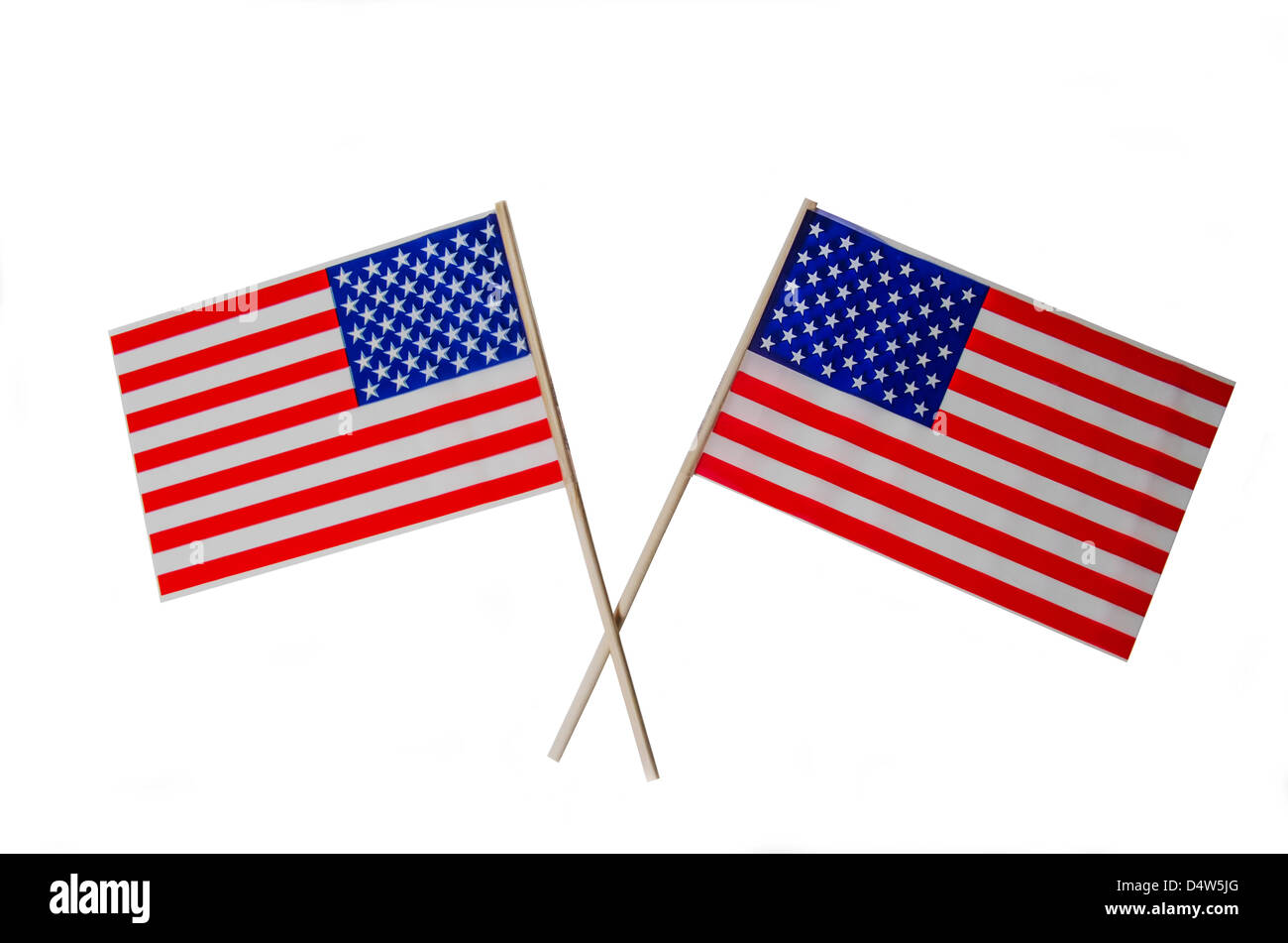Two american flags hi-res stock photography and images - Alamy