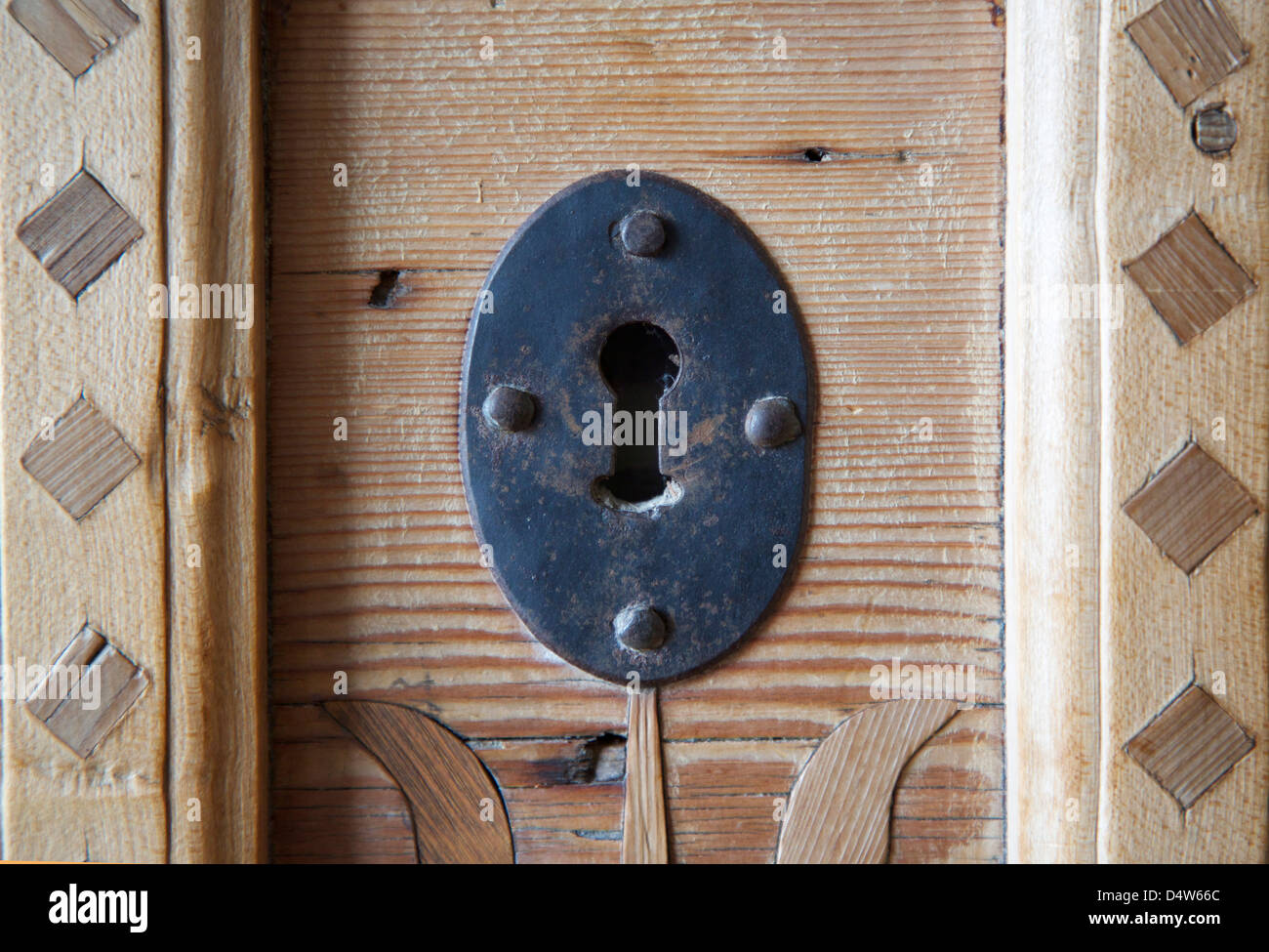 Old fashioned key keyhole hi-res stock photography and images - Alamy