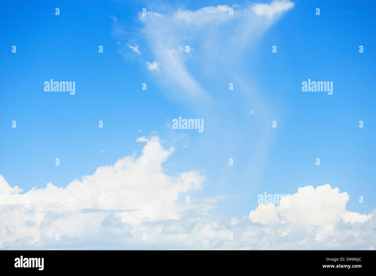 White clouds in blue sky Stock Photo - Alamy