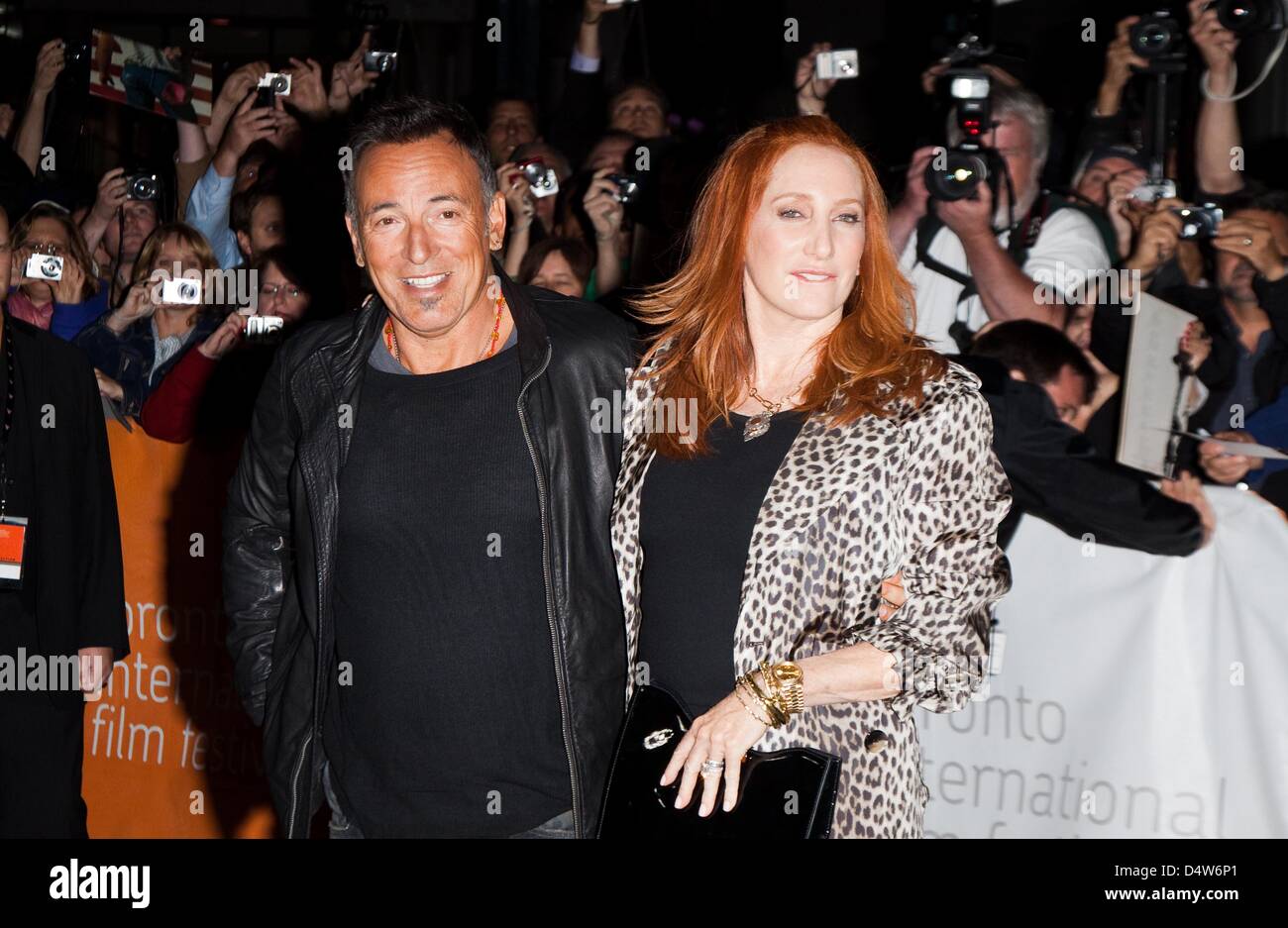 Musician Bruce Springsteen and his wife Patti Scialfa attend the ...