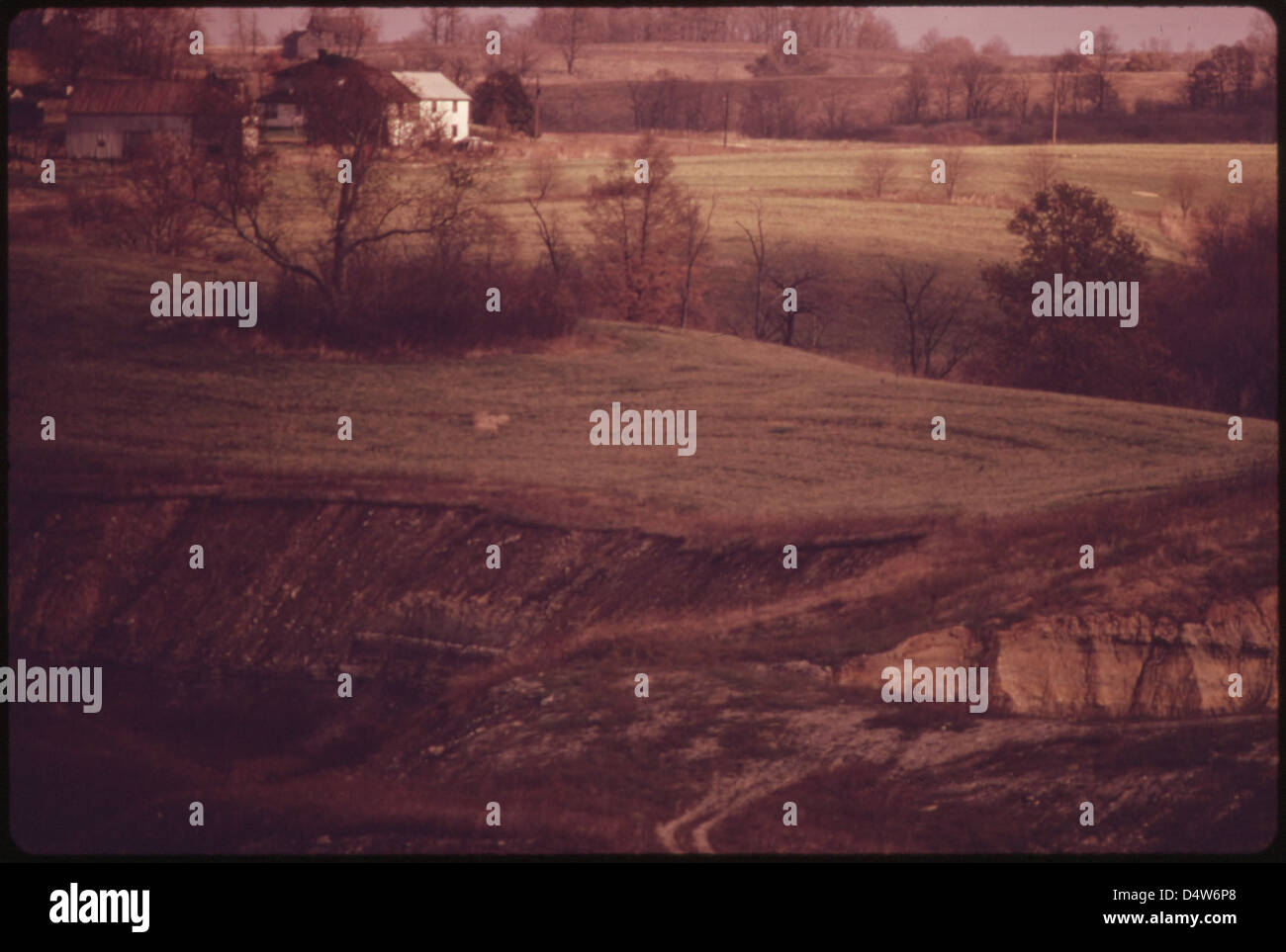 This photograph, taken in October 1973, shows a land scar near Route 22 ...
