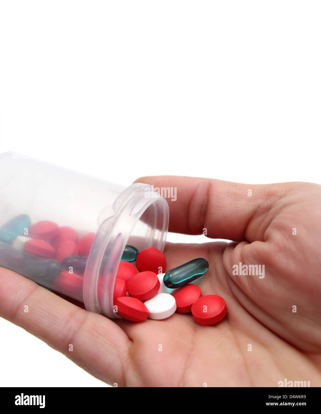 hand and pills Stock Photo - Alamy