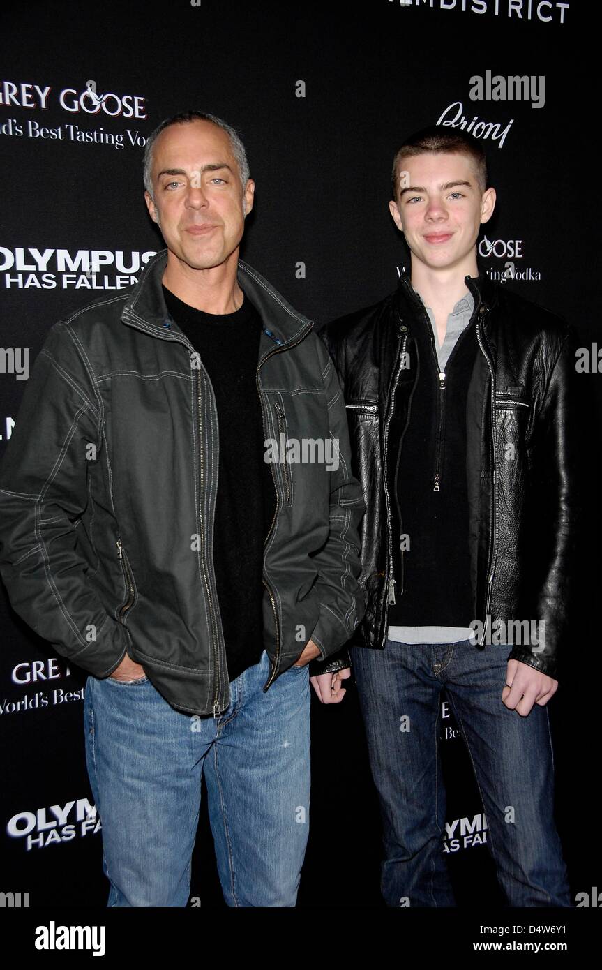 Titus Welliver, Eamonn Welliver at arrivals for OLYMPUS HAS FALLEN ...